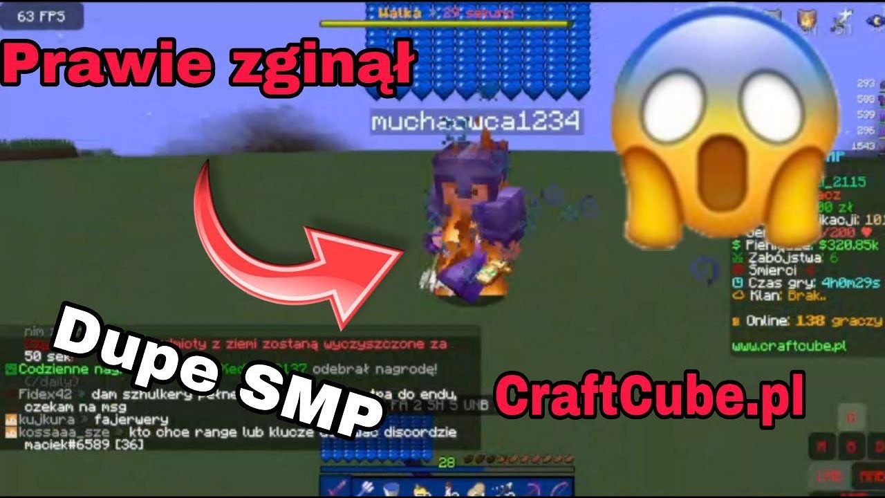 TRAPOWALEM LUDZI NA DUPE SMP/CraftCube.pl - YouTube