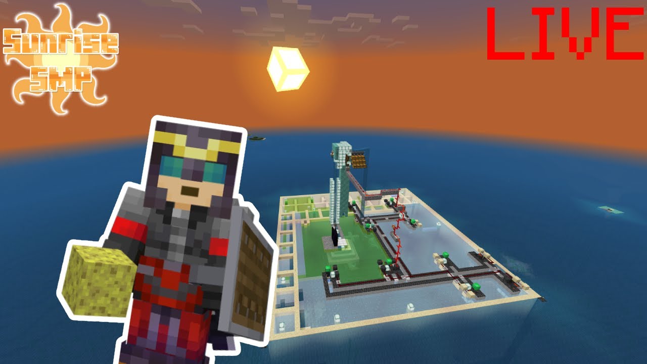 Draining out an Ocean Monument on the Sunrise SMP - YouTube