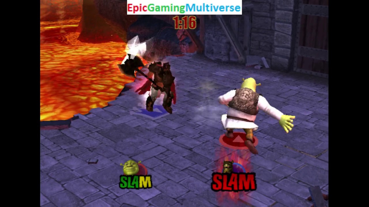 The Black Knight VS Shrek The Ogre In A Shrek SuperSlam Match / Battle ...