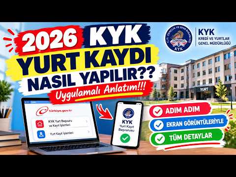 2026 KYK TAAHHÜTNAME ONAYI ve YURT KAYDI NASIL YAPILIR???