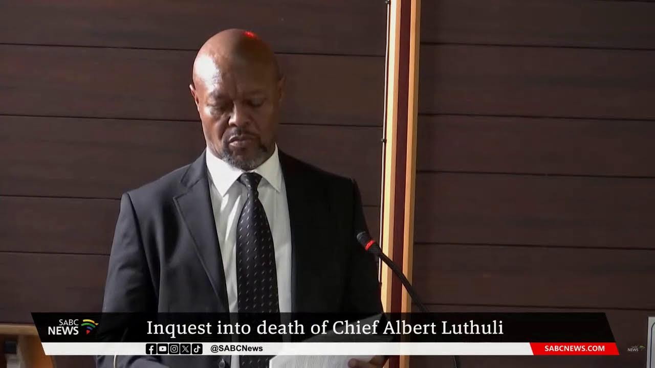 Inquest into the death of Chief Albert Luthuli - 17 April 2025 - YouTube