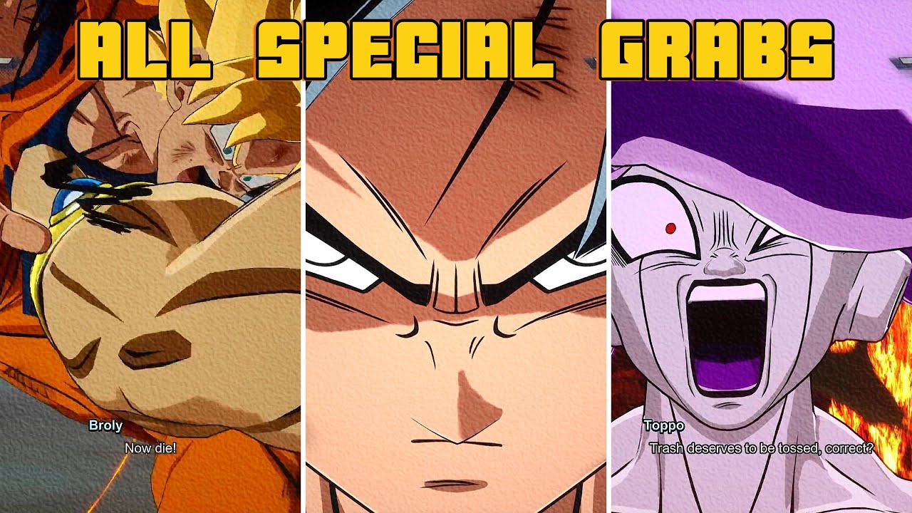 ALL Special Grabs - DRAGON BALL Sparking! Zero - YouTube