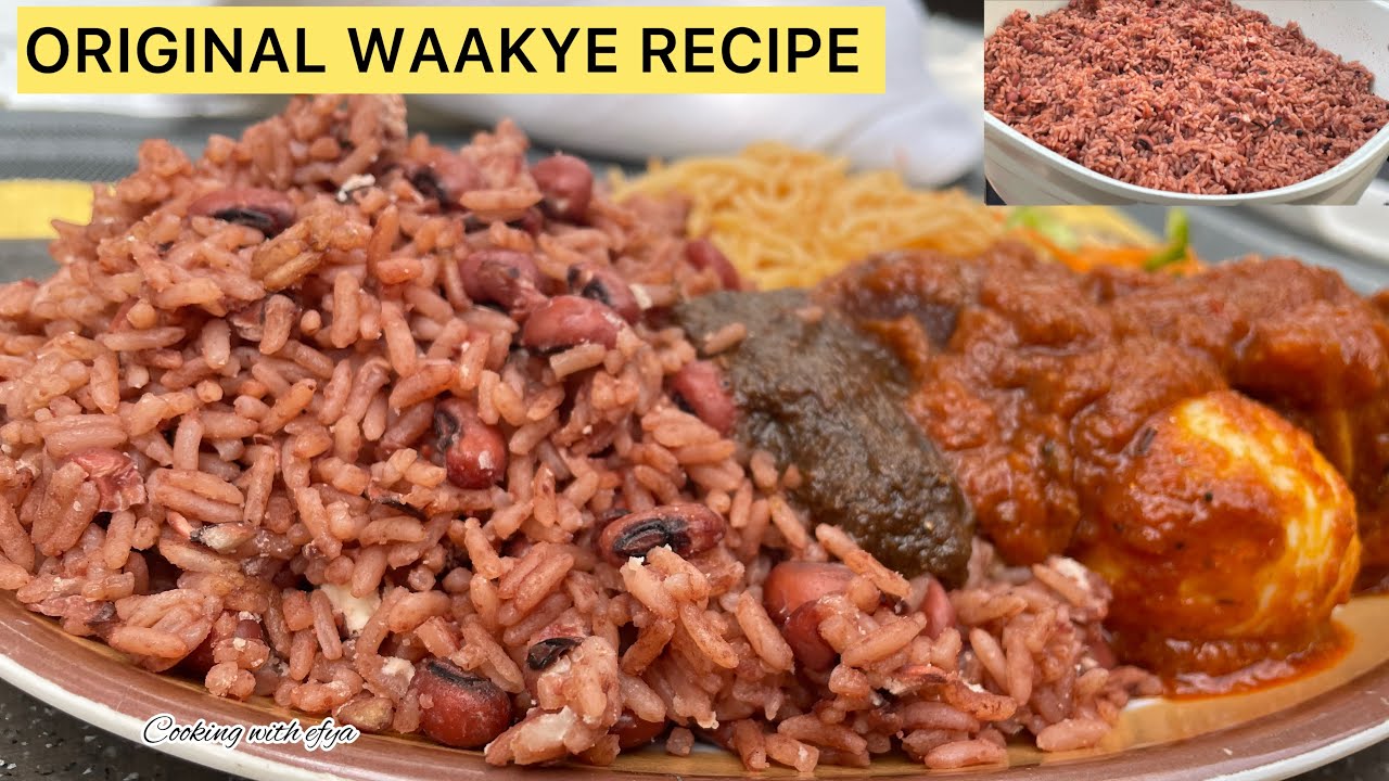 HOW TO COOK THE PERFECT WAAKYE | RICE & BEANS RECIPE | HOW TO MAKE THE ...