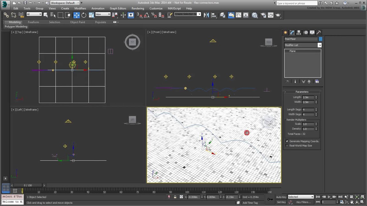Creating Water Ripple Effects in 3ds Max - Part 7 - Animating the ...