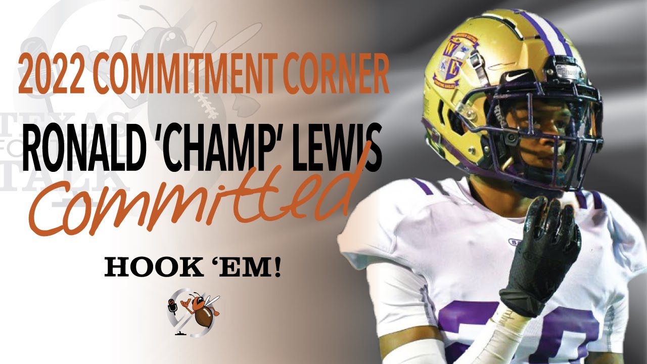Texas Football Talk—2022 Texas Longhorns Commit— Defensive Back Ronald ...