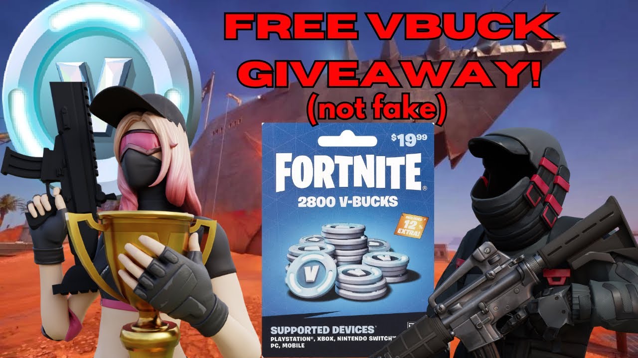 HOW TO GET 2,800 VBUCKS FOR FREE! (not fake) - YouTube