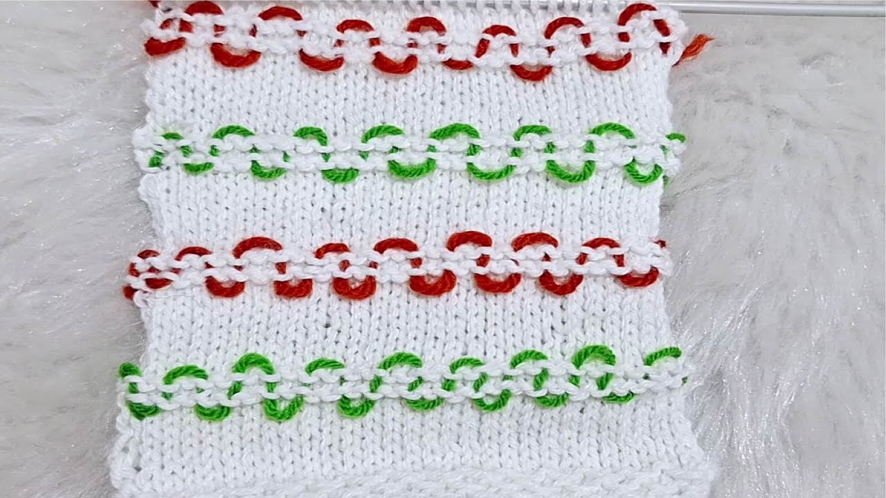 Easy Wave Knitting design or pattern for Beginners | @happywoolknit - YouTube