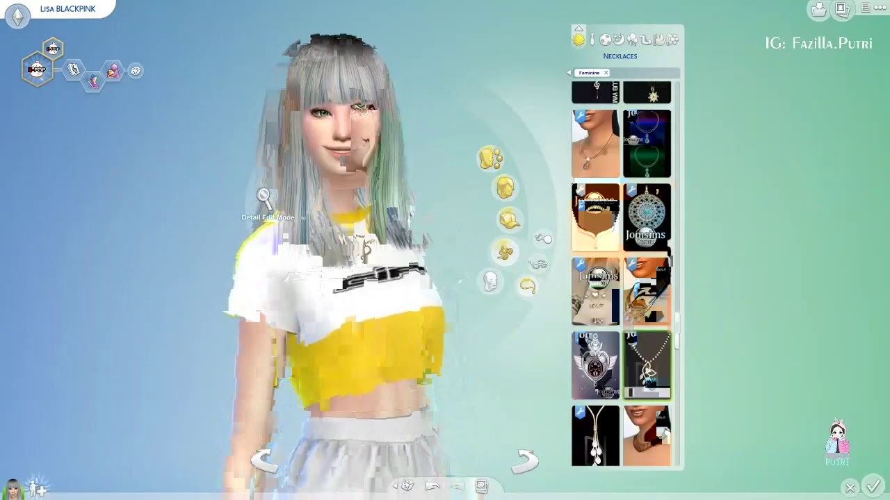 The Sims 4 Cas Lisa BLACKPINK - YouTube