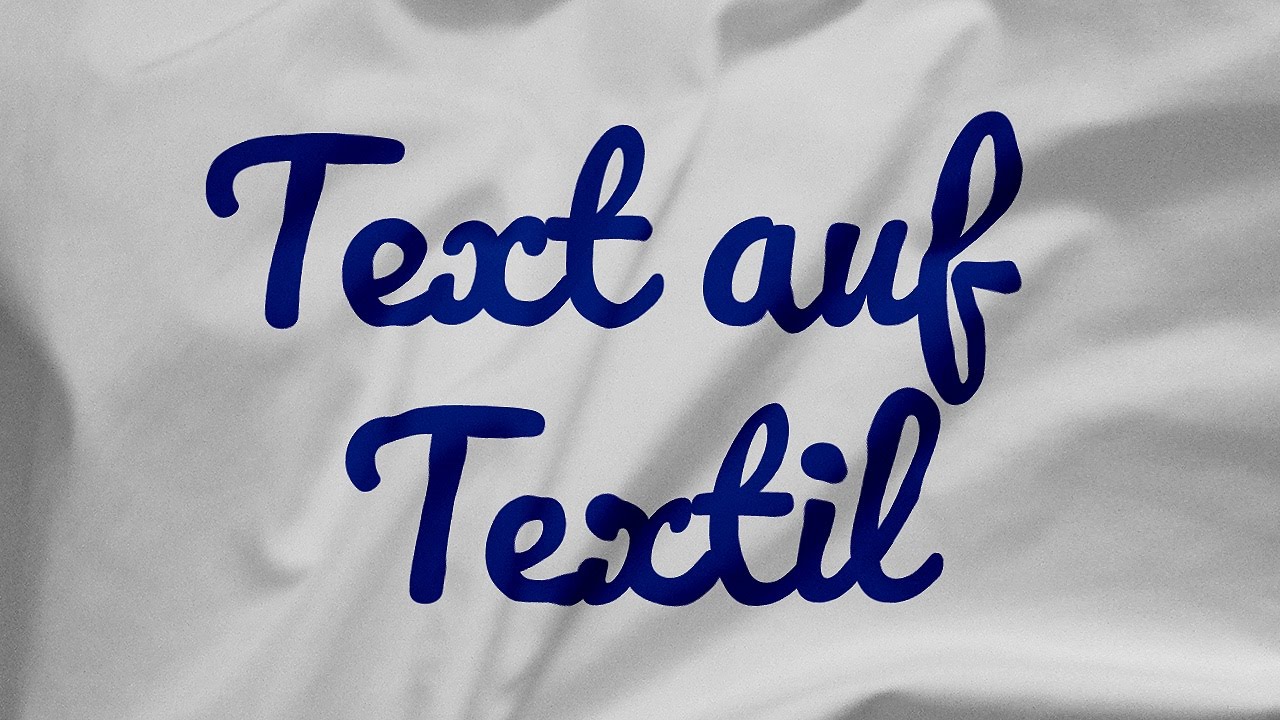 Text realistisch auf Textil/Stoff abbilden – Photoshop-Tutorial - YouTube