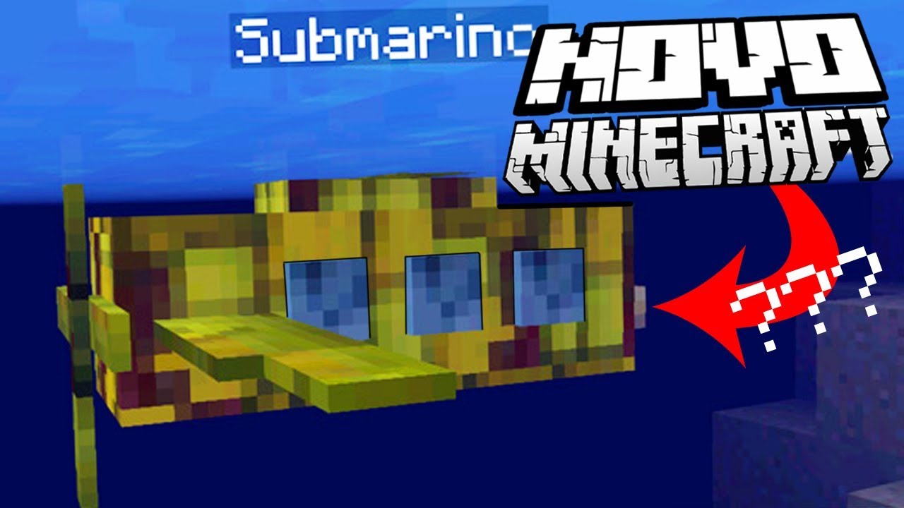 VÃO EXISTIR SUBMARINOS EM MINECRAFT?! NOVO BLOCO, OVOS DE PEIXE ...