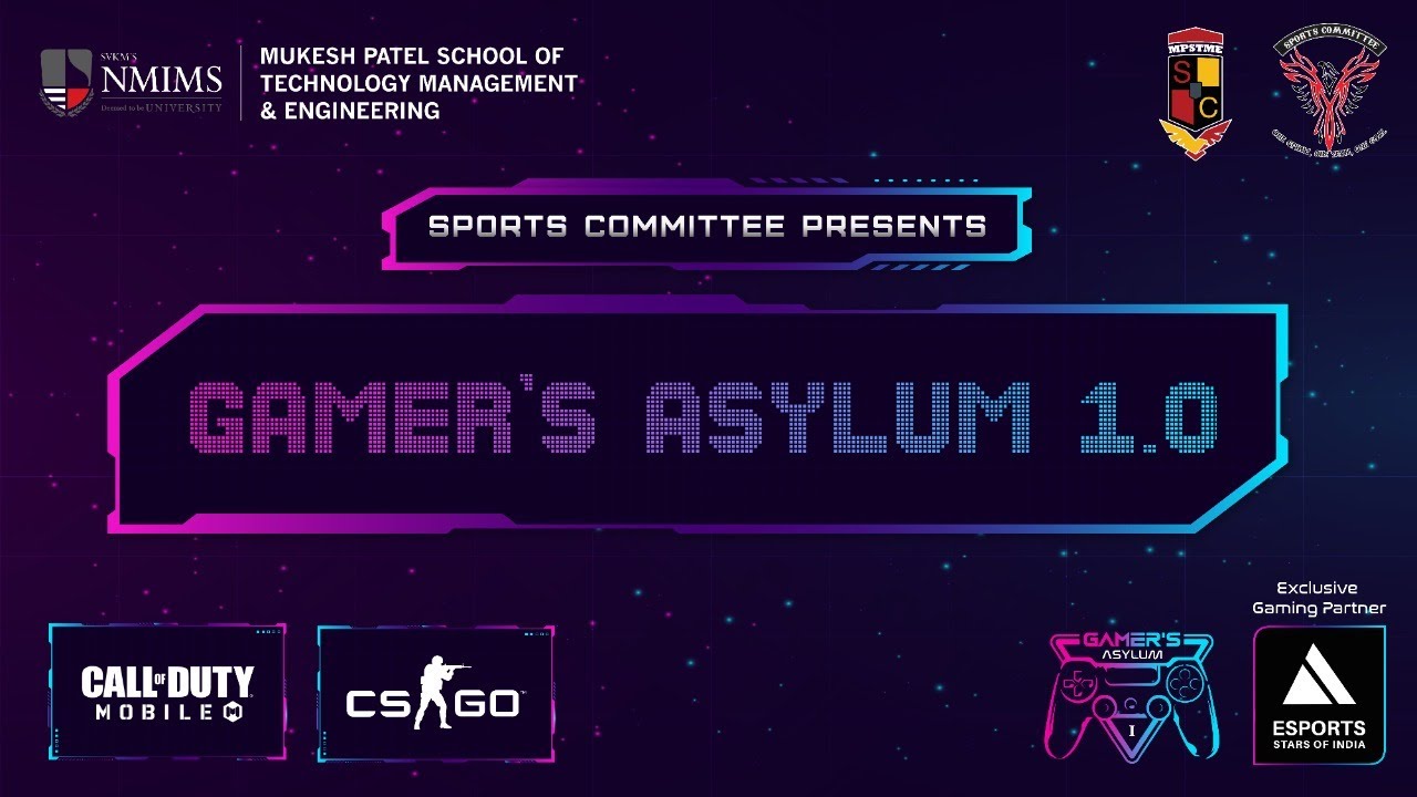 Sports Committee MPSTME -Gamers Asylum 1.0 - YouTube
