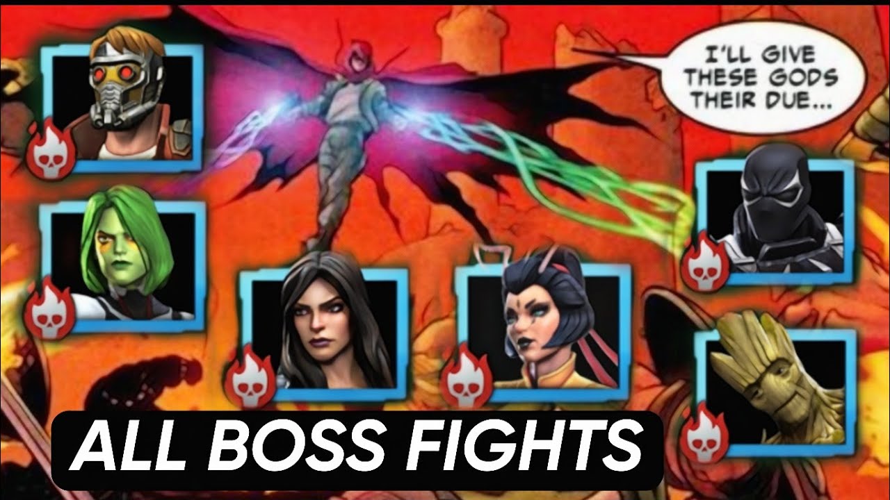 Mystic God vs All Boss fights | EQ Sabotage at the Mantis House | MCOC ...