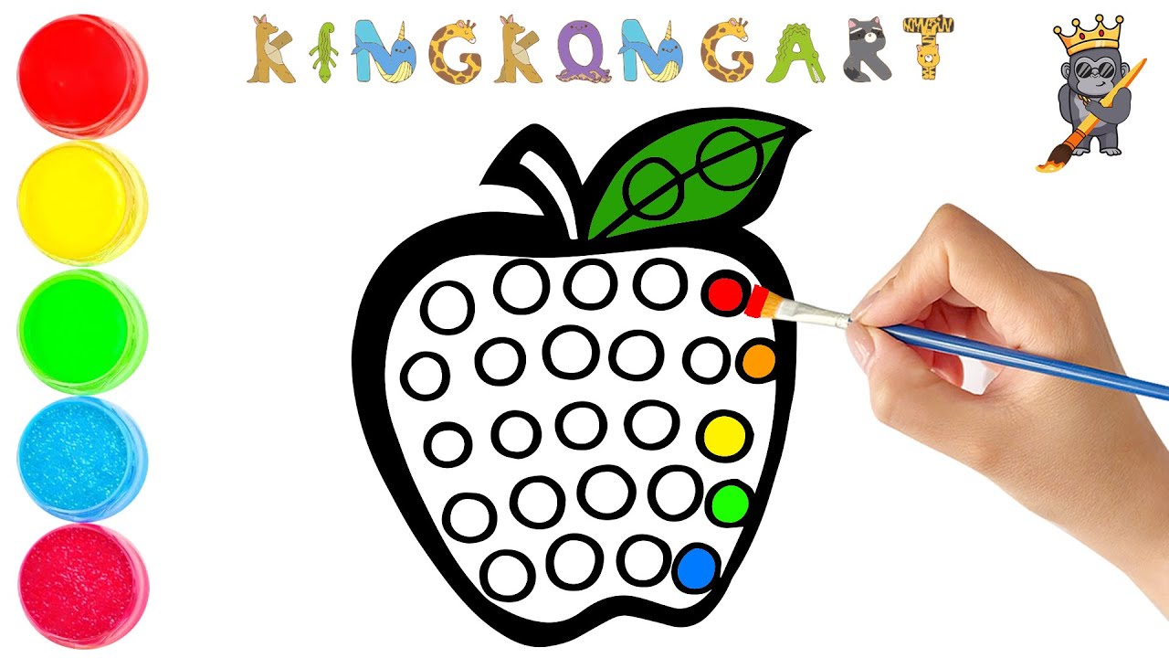 How to Draw a Rainbow Apple Pop It | Step by Step | Easy Drawing ...