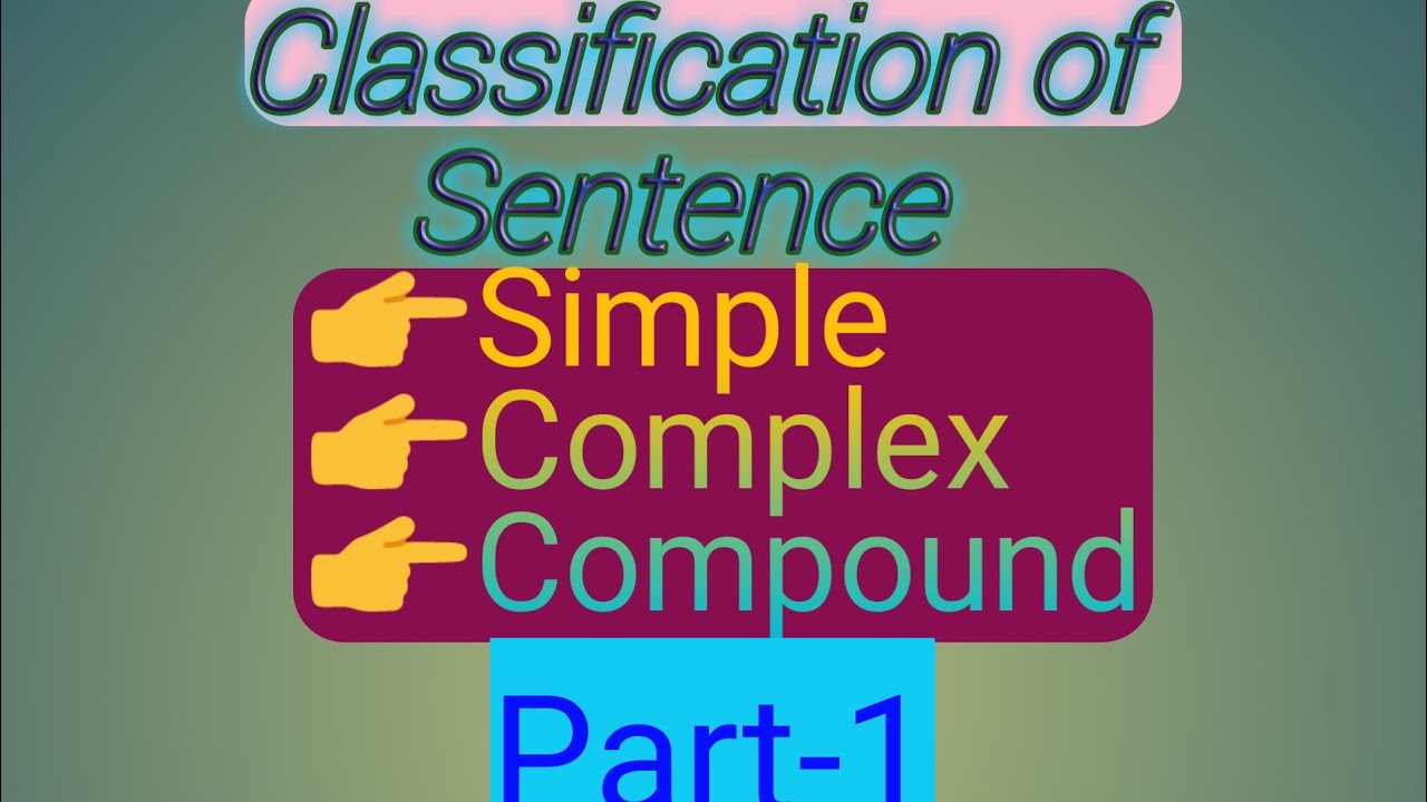 Classification of Sentence - YouTube