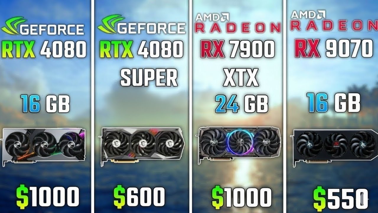 RX 9070XT VS RTX 4080 VS RTX 4080 SUPER VS RX 7900XTX FHD+ 2K + 4K ...