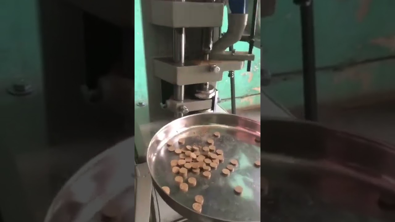 Automatic ayurvedic tablet making machine low budget - YouTube