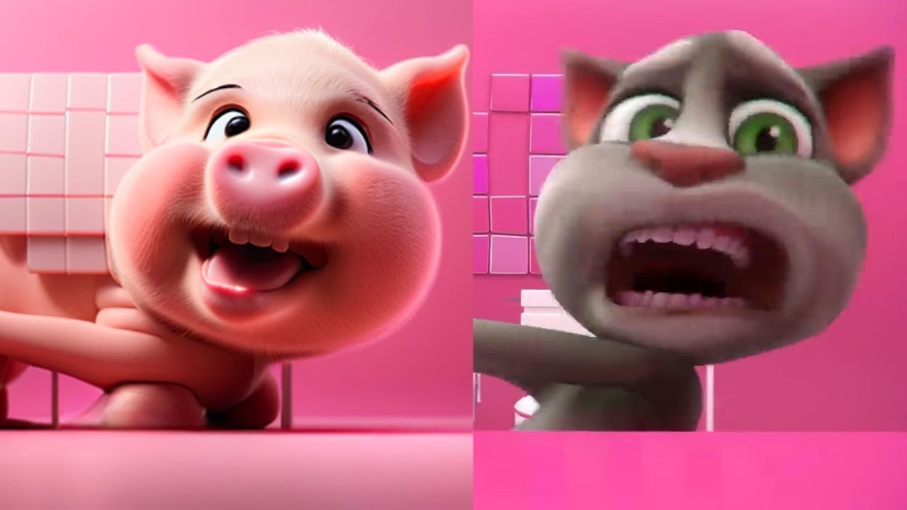 TALKING TOM Parody PIG 🐷 🤣 MOMENT - Talking Tom Funny Animation PARODY ...