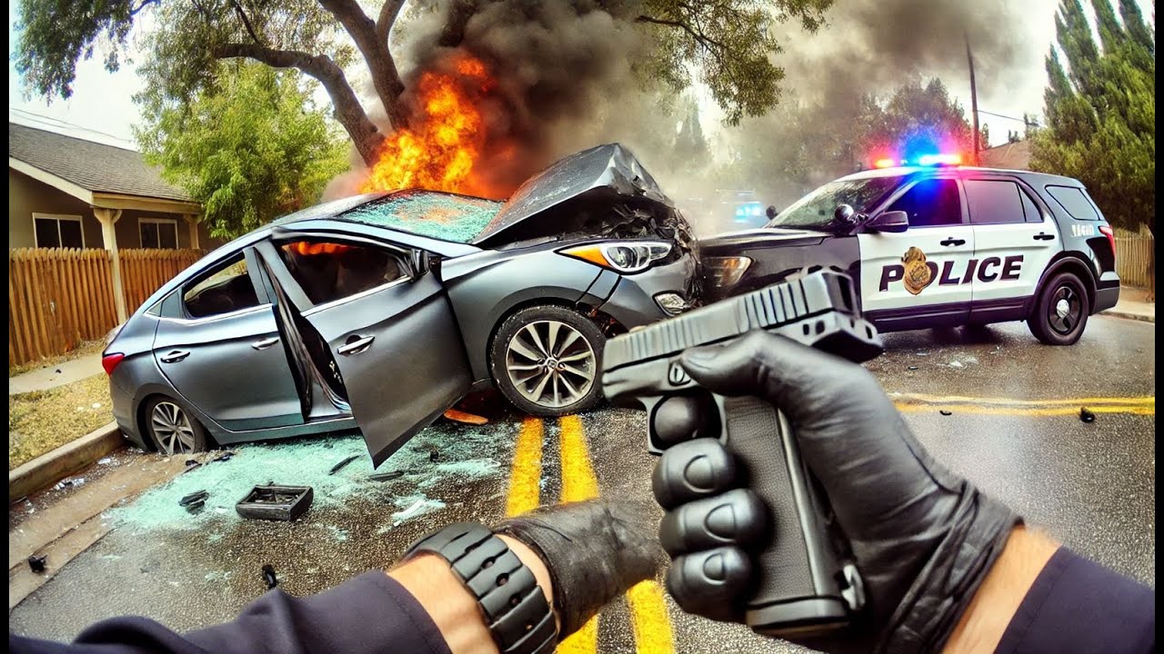 Dashcam Captures Action-Packed Police Chase in Columbus, Ohio, Straight ...