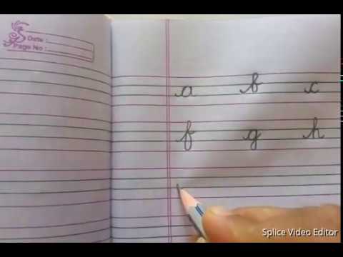 How to write small cursive letters || Cursive Writing || Handwriting ...