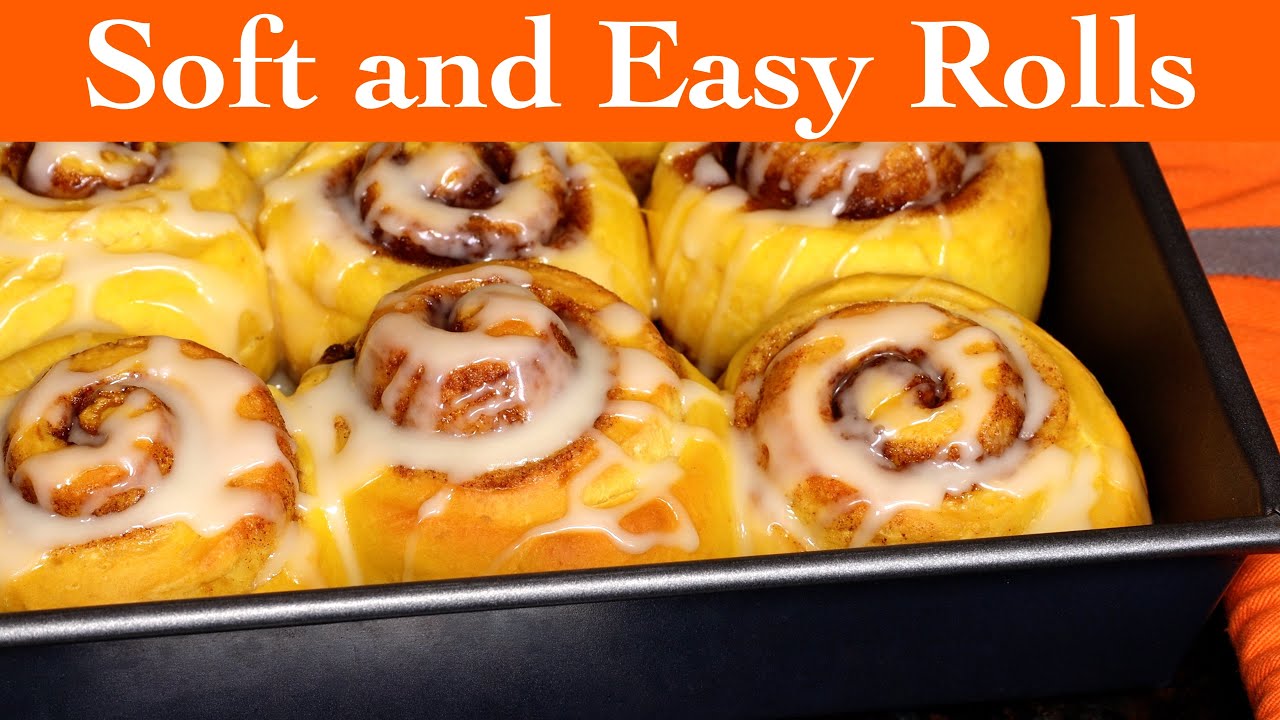 Soft & Fluffy Pumpkin Cinnamon Rolls - Quick and Easy Homemade Recipe ...