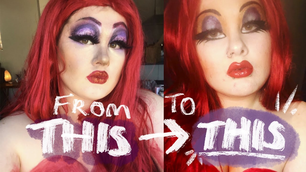 Jessica Rabbit Drag Makeup TAKE THREE - YouTube