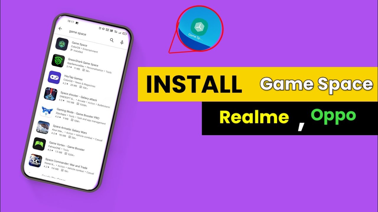 How To Install Game Space App In Oppo Realme Phone | Game Space ...