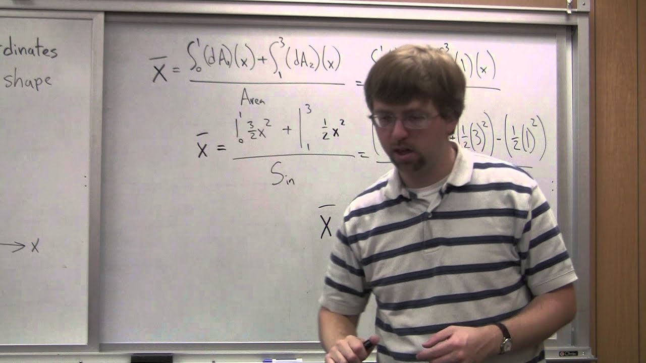 Centroids via Integration - Adaptive Map Worked Example 3 - YouTube