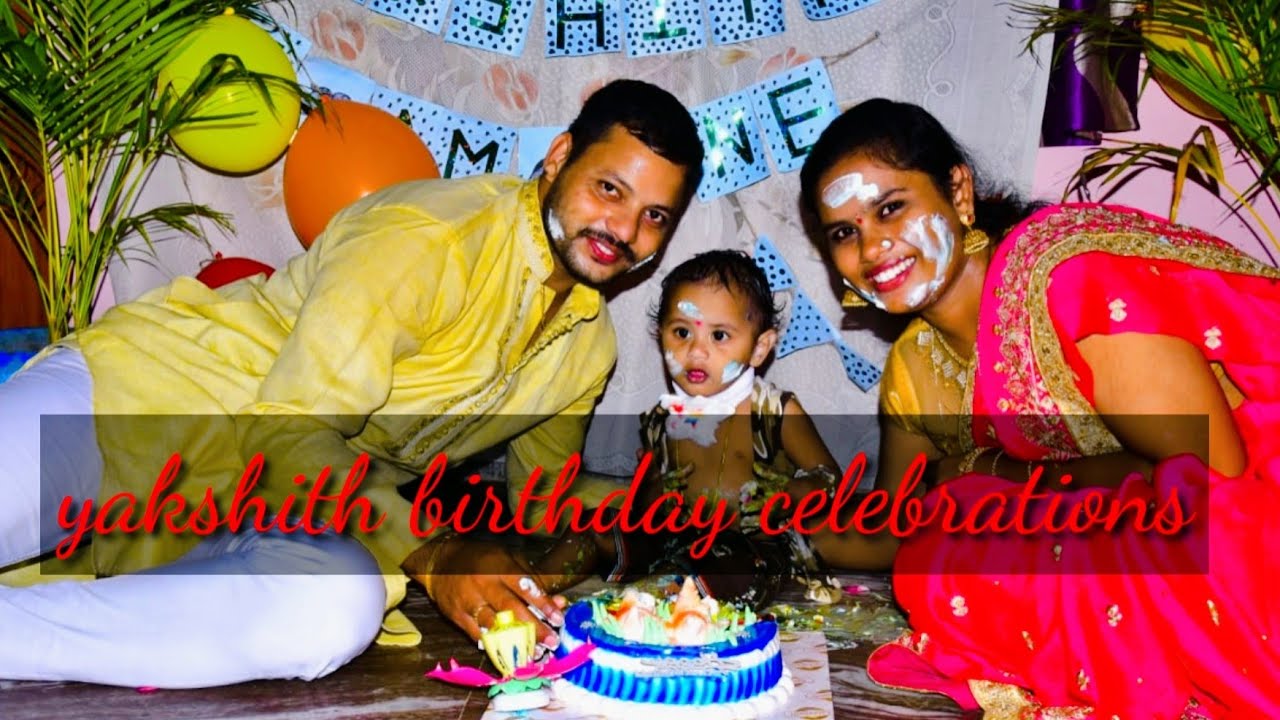 | yakshith birthday celebrations at home | 2020 | 1st birthday ...