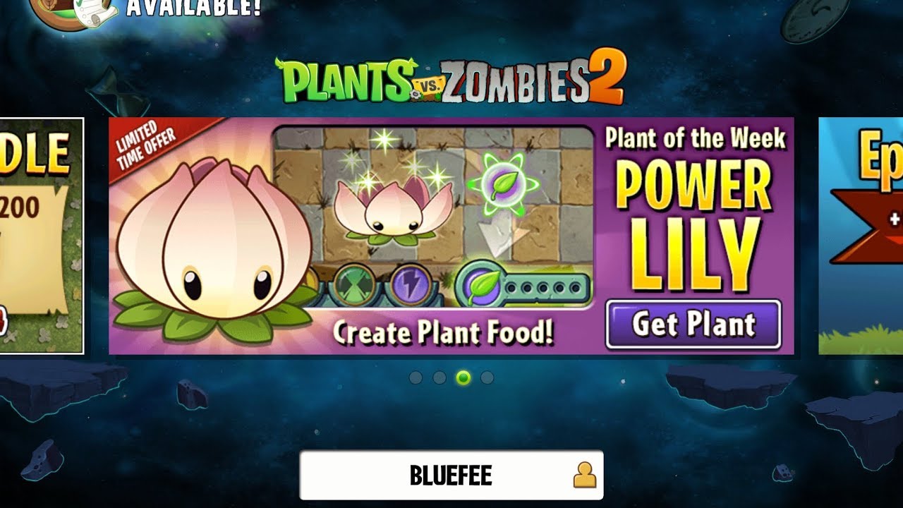 Plants vs. Zombies 2 / Epic Quest: Power Lily! / Step. 4-6 / Sep. 2018 ...