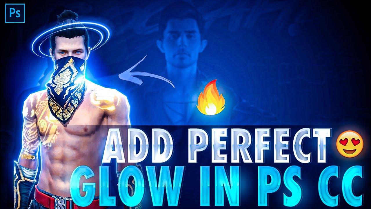Glow Effect Tutorial In Ps Cc Android | Moon Gfx - YouTube