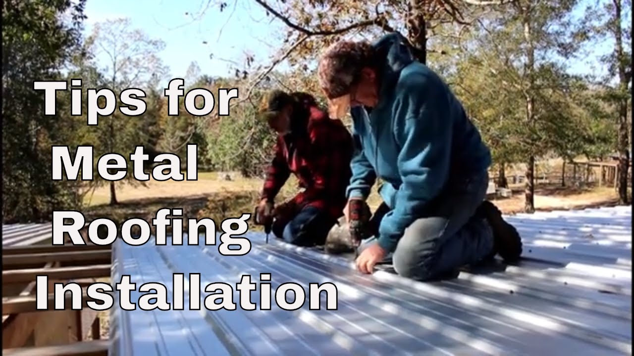 Metal Roofing Tips ~~ Barn Addition - YouTube