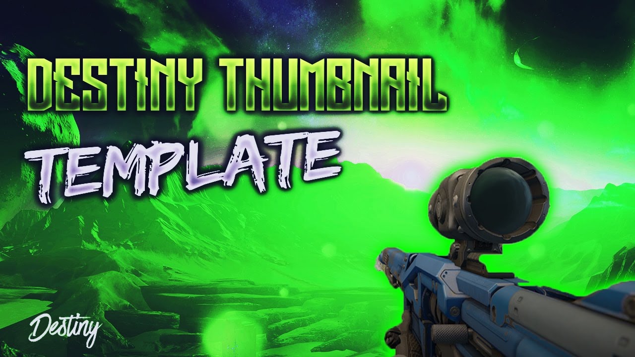 FREE Destiny Thumbnail Template With Download! (PSD File) | FinnalasGFX ...