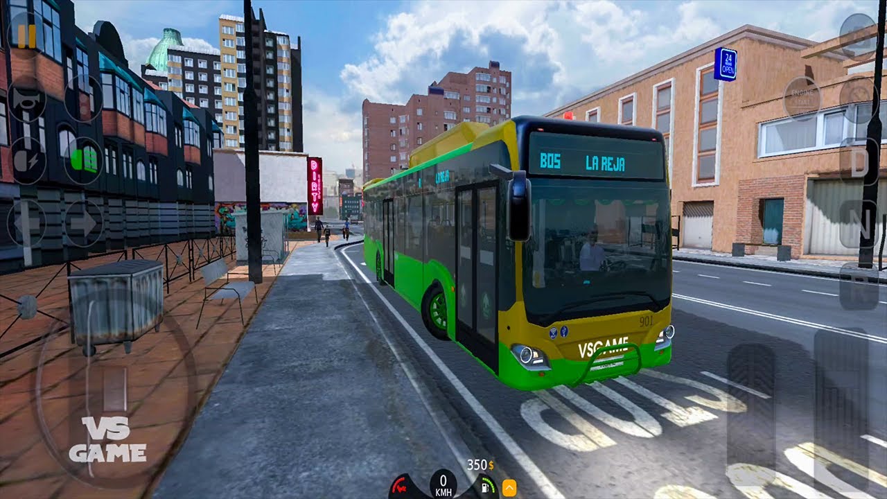 Bus Simulator 2023 - Driving on New Route in Buenos Aires - Gameplay ...