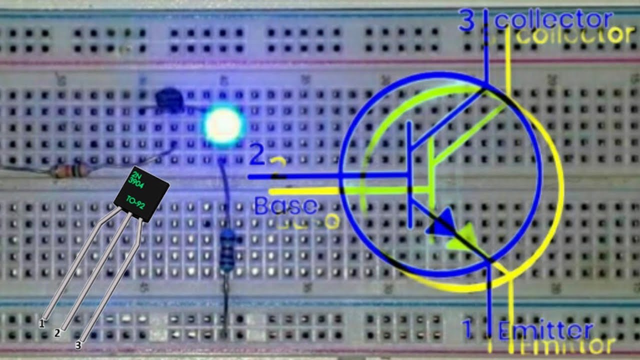 My kids made a simple Transistor circuit - YouTube