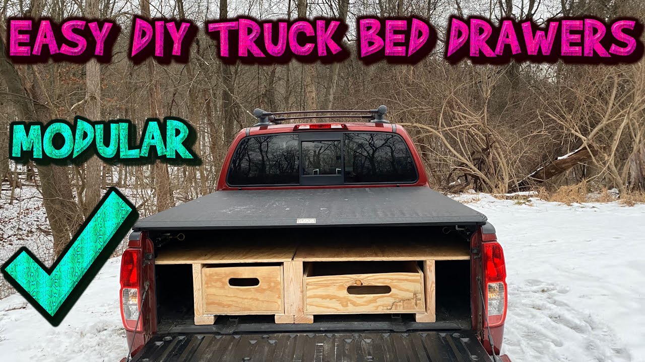 Low Cost Modular Truck Drawers for Camping - YouTube