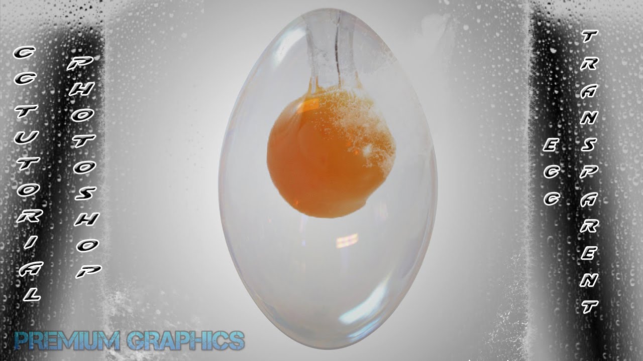 Photoshop CC tutorial transparent egg - YouTube