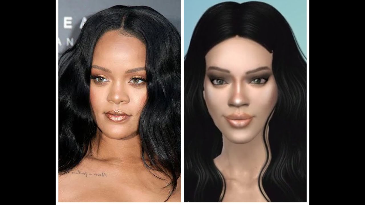 SIMS 4 | CAS | 🎤 Rihanna Sim / CAS Build #sims4 #sims4cc #sims4mod ...