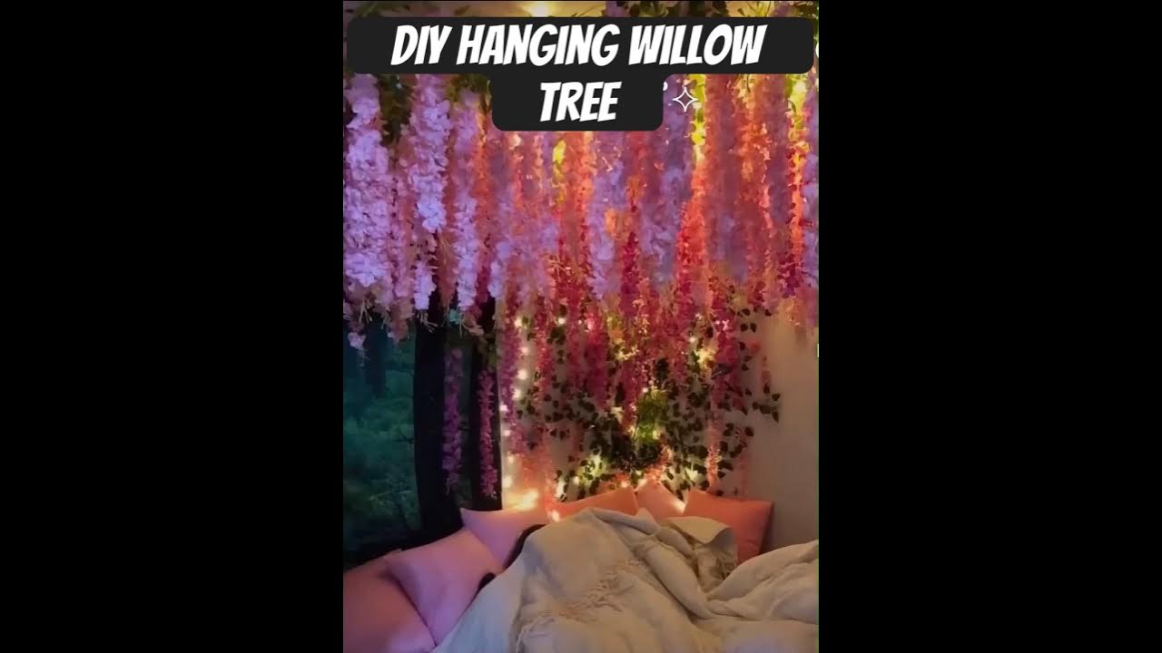 Diy Hanging Willow Tree😱🌳shorts Diy Ytshorts Credit Thisartperson Youtube