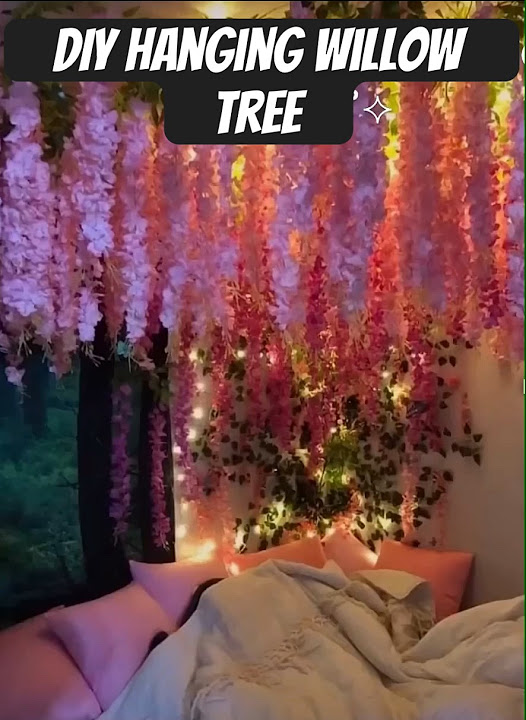 Diy Hanging Willow Tree😱🌳shorts Diy Ytshorts Credit Thisartperson Youtube