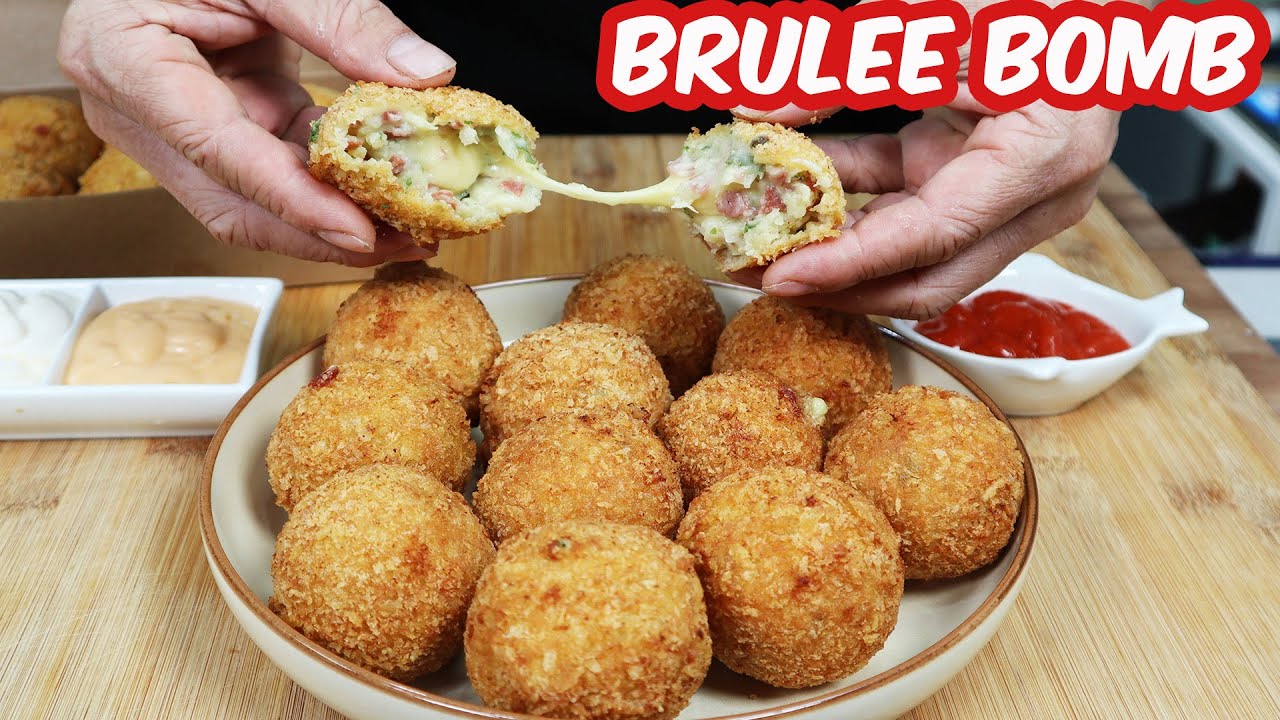 BRULEE BOMB | KROKET KENTANG KEJU MELELEH | RASANYA LEZAT BANGET - YouTube