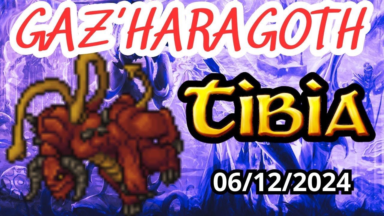 TIBIA GAZ'HARAGOTH 19H #tibia #tibiagameplay #tibiaglobal #tibia # ...