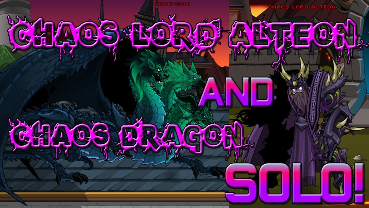 AQWorlds Chaos Alteon & Chaos Dragon SOLO! - YouTube