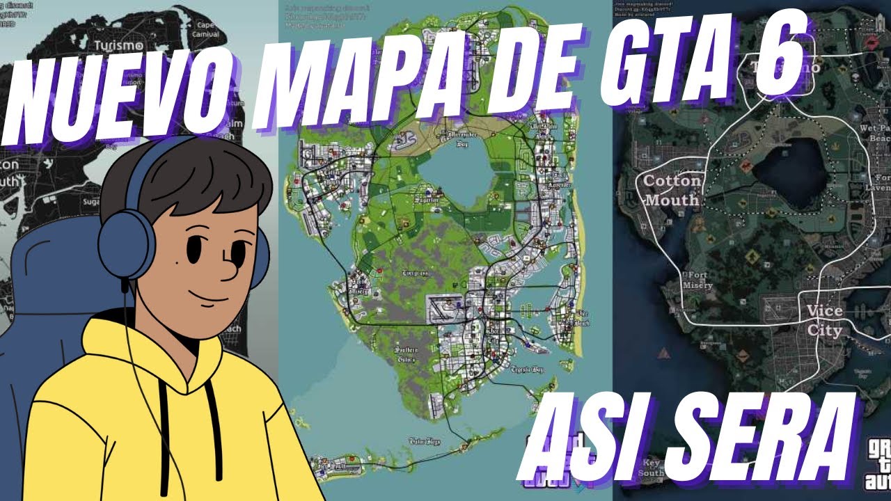 Mapa de GTA 6 #videojuegos #informativo #gta6 - YouTube