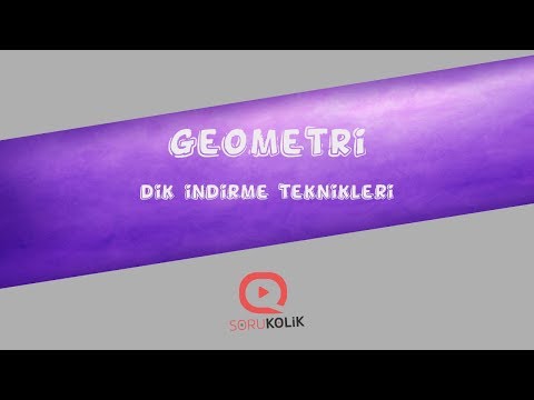 YKS Geometri Dik İndirme Teknikleri
