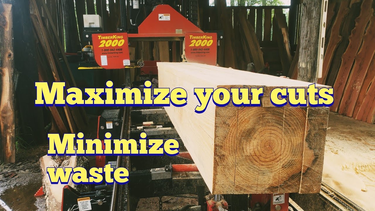 How to maximize your cuts and minimize waste on the sawmill - YouTube
