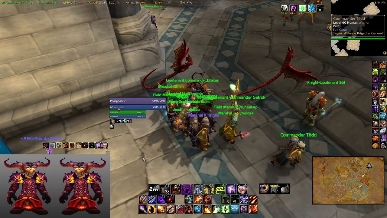 WoW Classic Warlock PVP NF/Conflag - YouTube