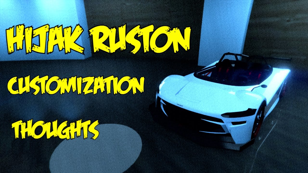 GTA 5 ONLINE SHOWCASE - NEW HIJAK RUSTON SPORTS CAR CUSTOMIZATION AND ...
