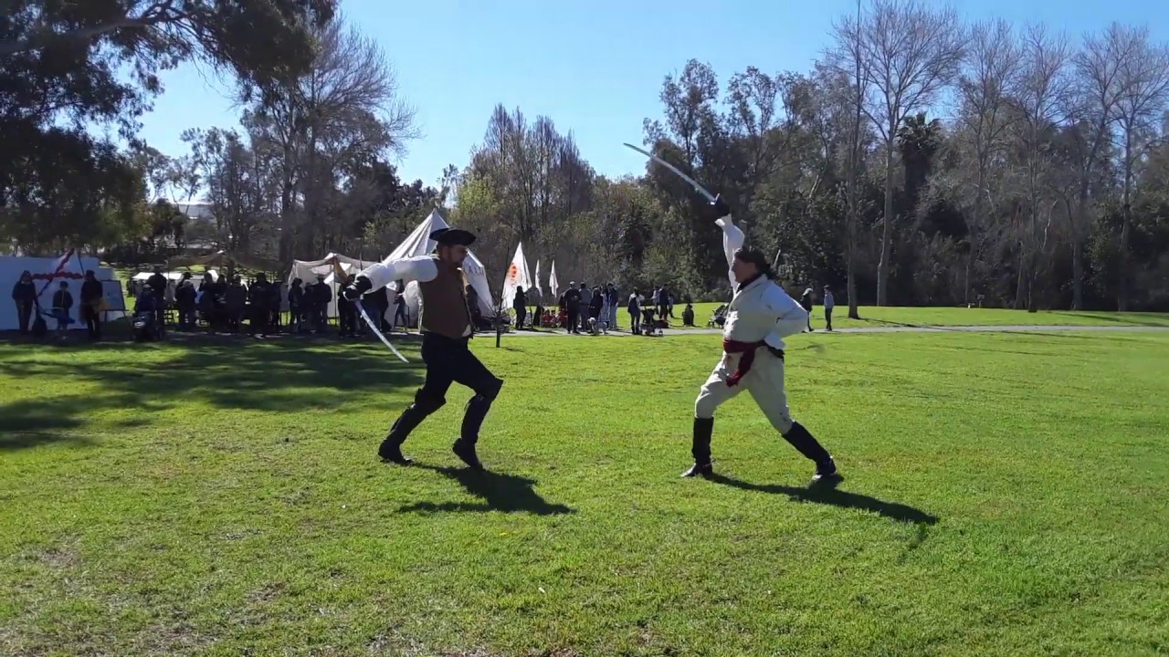 Fencing in 18th century (Cavalry's weapon) - YouTube
