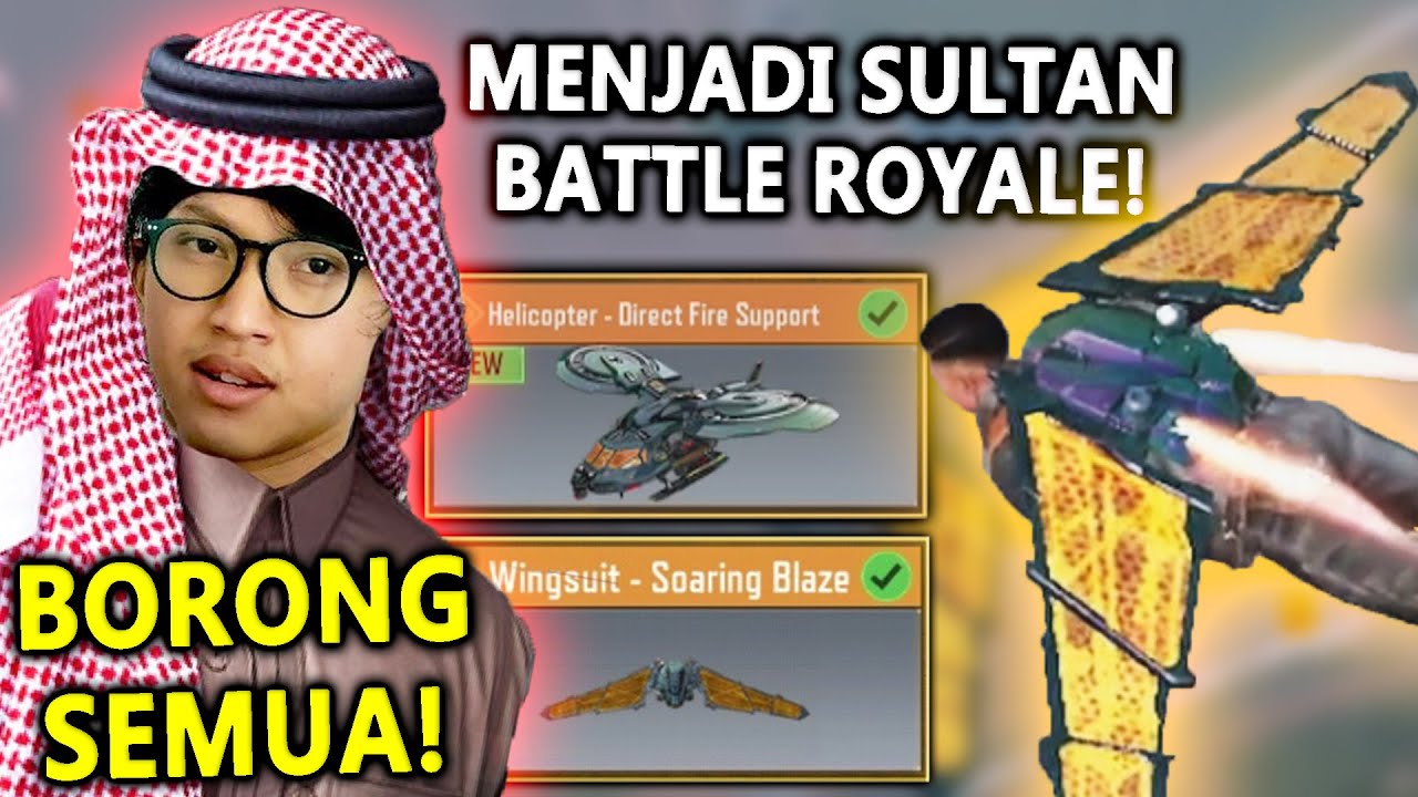 sultan codm beli helicopter dan sayap supaya bisa terbang ke rumah ...