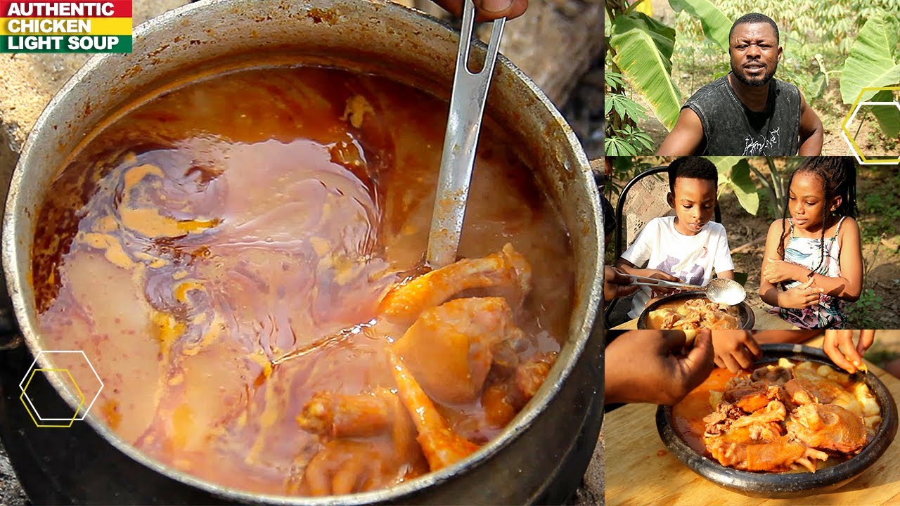 I Made Authentic Ghana CHICKEN LIGHT SOUP/ PEPPER SOUP RECIPE For My ...